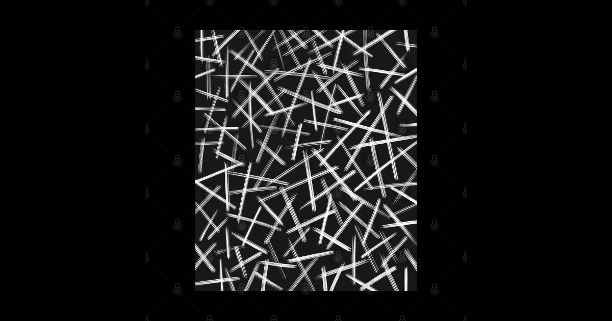 Monochrome Brush Strokes Pattern - Monochrome - Pin | TeePublic