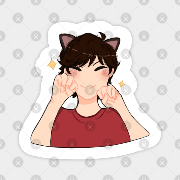 Catboy Eiji - Banana Fish - Banana Fish - Magnet | TeePublic