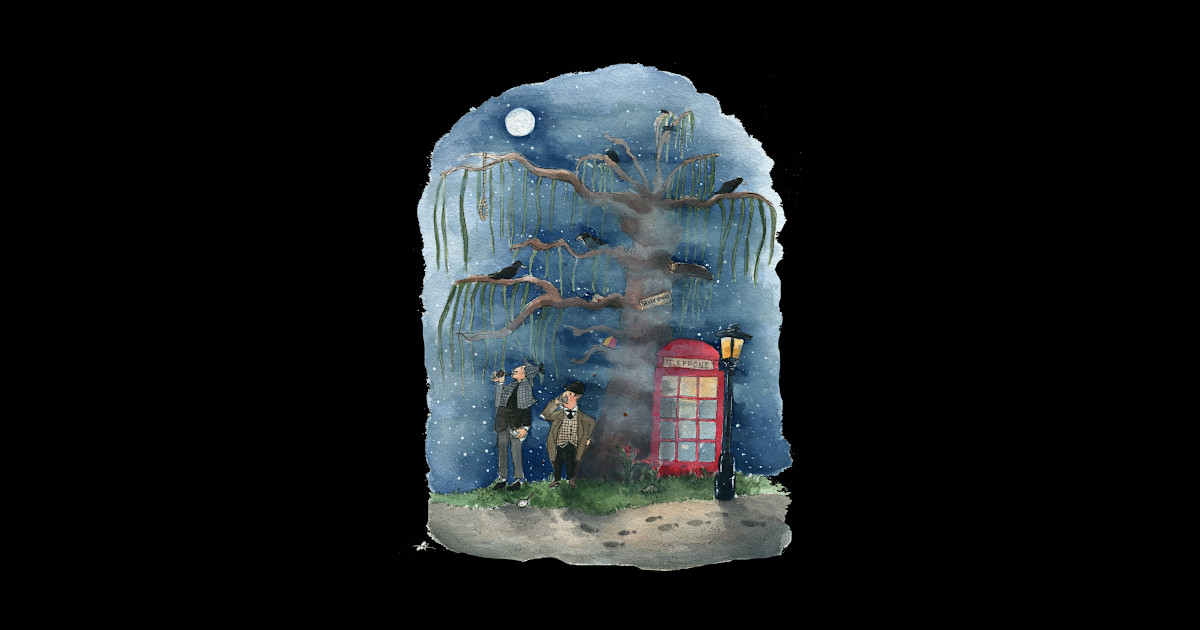 Sherlock Holmes Tree - Sherlock - Sticker | TeePublic