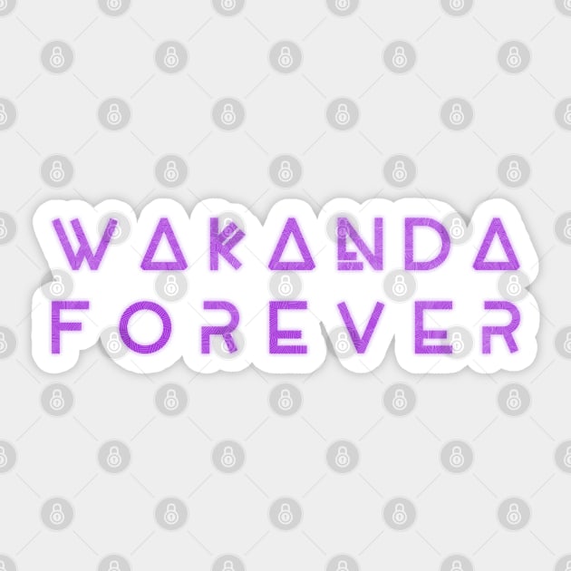 Wakanda Forever V2 - Wakanda Forever - Sticker | TeePublic