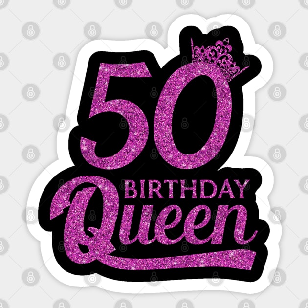 50 Birthday Queen - 50th Birthday Gift Ideas - 50 Years Old Birthday ...