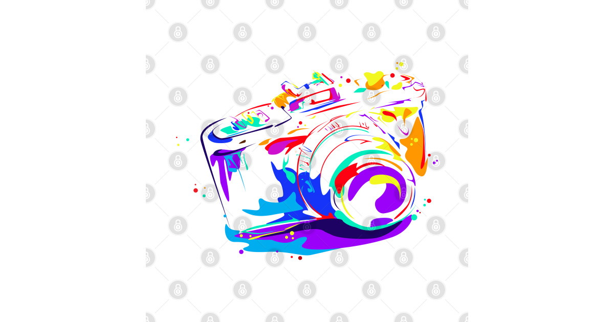camera rainbow - Camera - T-Shirt | TeePublic