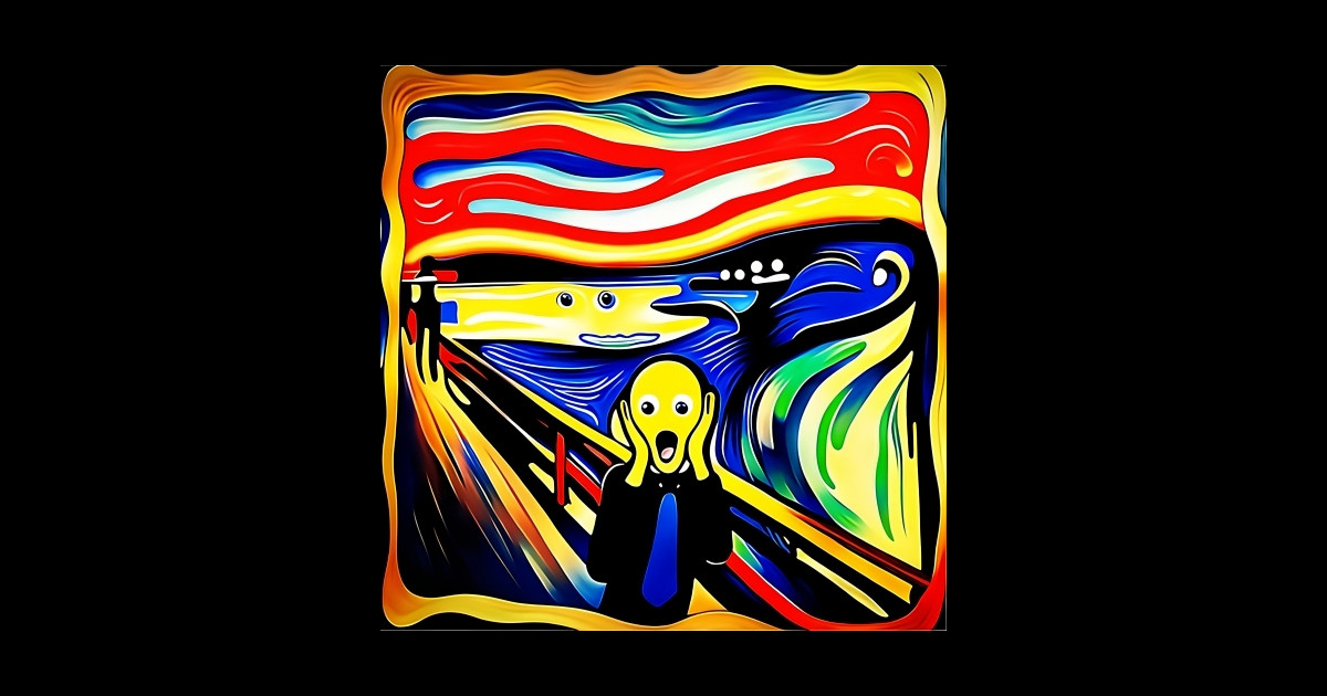EDVARD MUNCH STYLE - Arts - Sticker | TeePublic