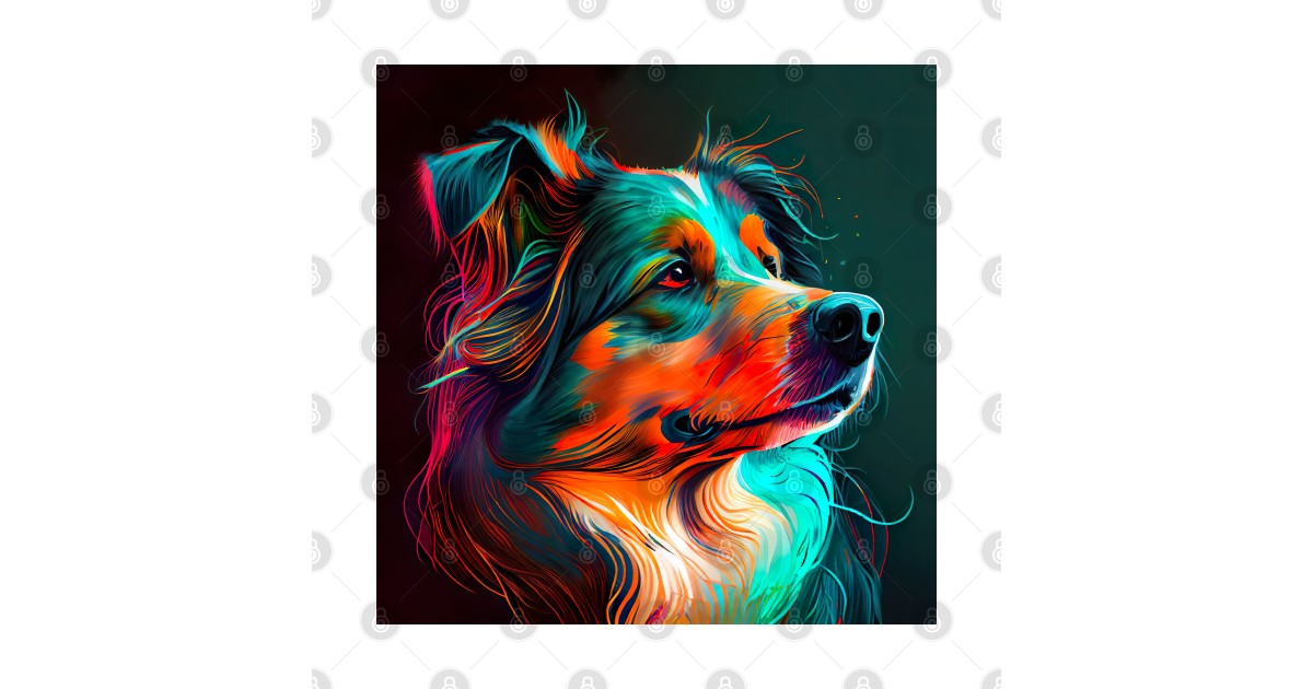 Dog Artwork Design. Dog Art - Dog Art - T-Shirt | TeePublic