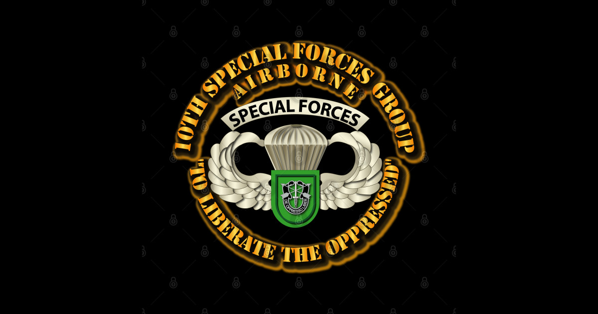 SOF - 10th SFG - Airborne Badge - 10th Special Forces Group United ...