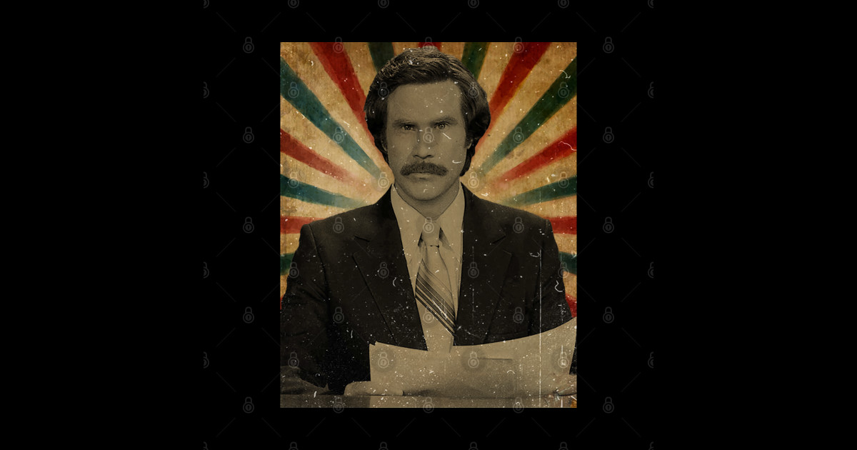 Will Ferrell // Photo Vintage Retro Look Fan Design - Will Ferrell ...