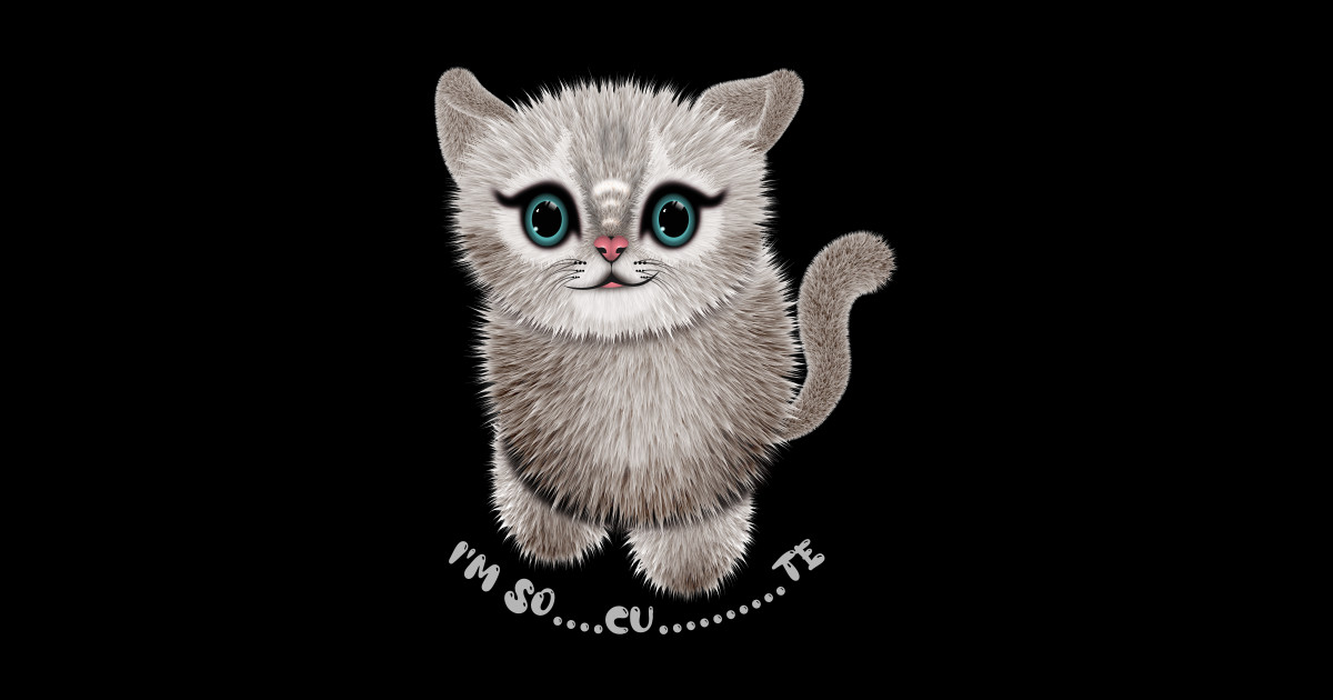 Cute Kitty - Best Cute Furry Cat - Sticker | TeePublic