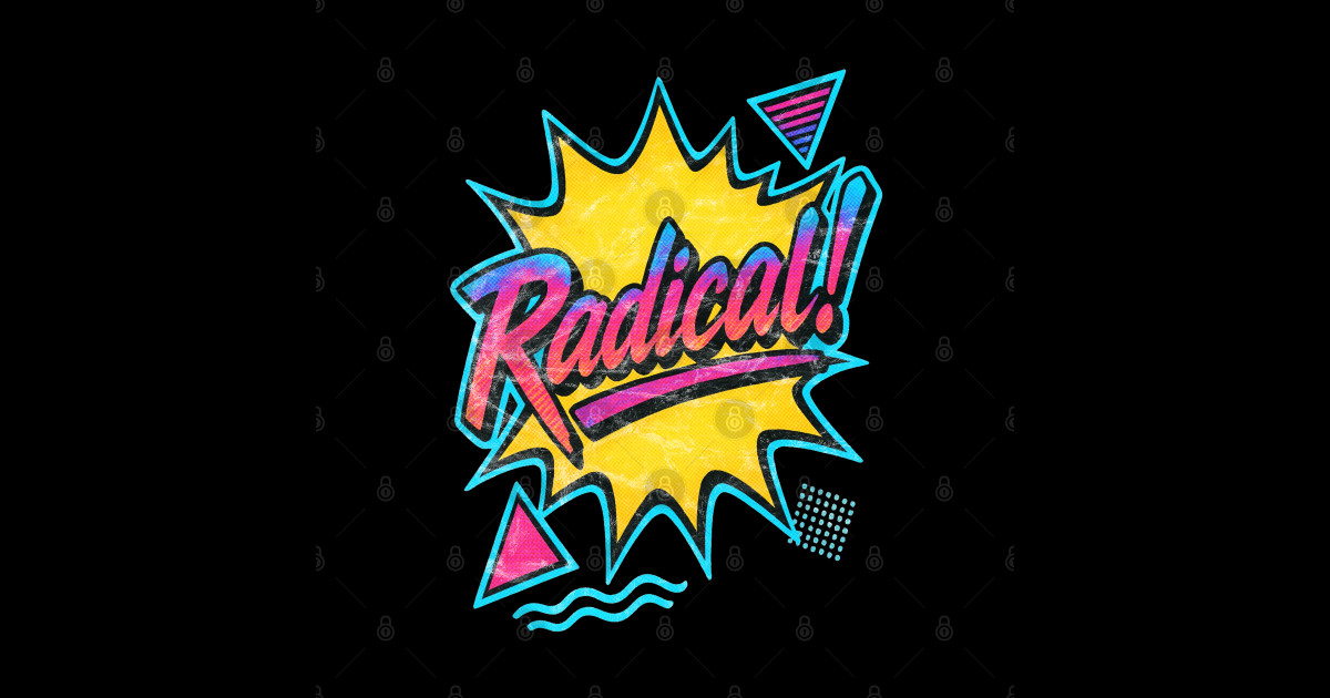 RADICAL! - cool 1980s style with a worn vintage look - Radical ...