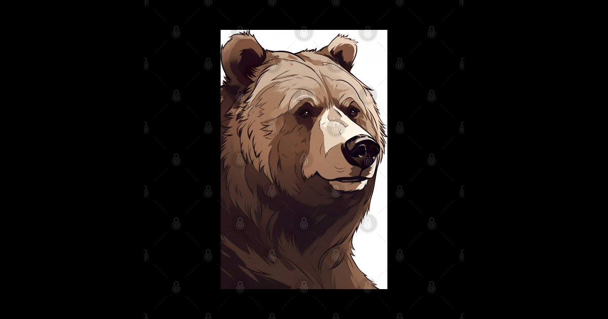 Alpha Animal Fierce Grizzly Bear - Anime Wallpaper - Anime Art ...
