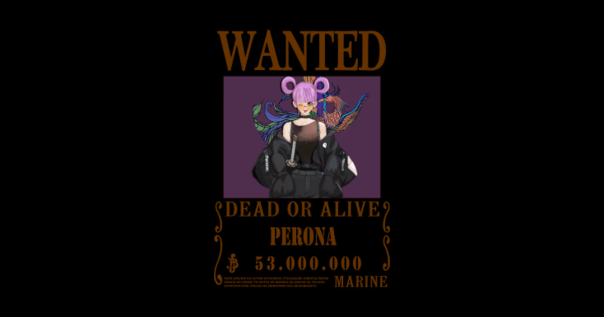 Perona One Piece Wanted - Perona One Piece - Sticker | TeePublic