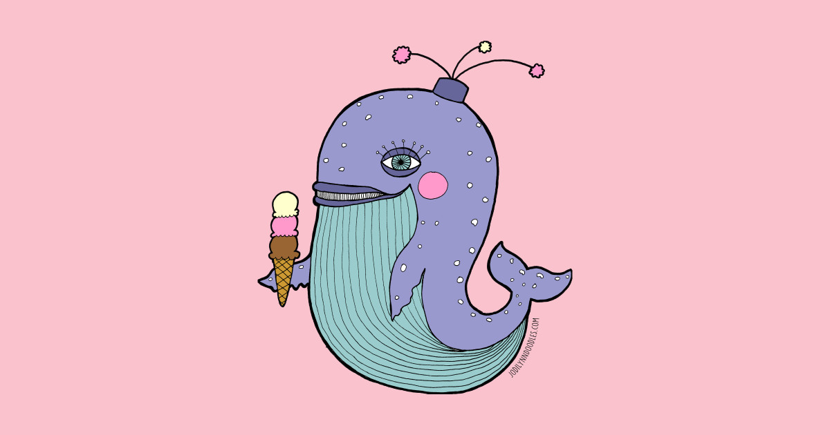Whale eating ice cream - Whale - Tank Top | TeePublic