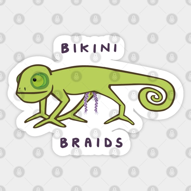 Bikini braids - Bikini - Sticker | TeePublic