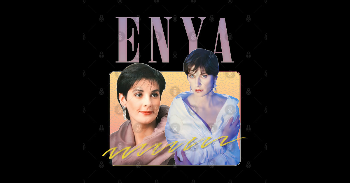 Enya 90s Aesthetic - Enya - Sticker | TeePublic
