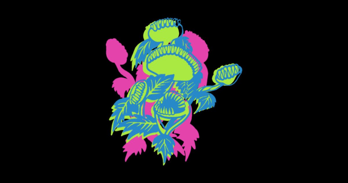 Venus Flytrap (Neon) - Venus Flytrap - Sticker | TeePublic