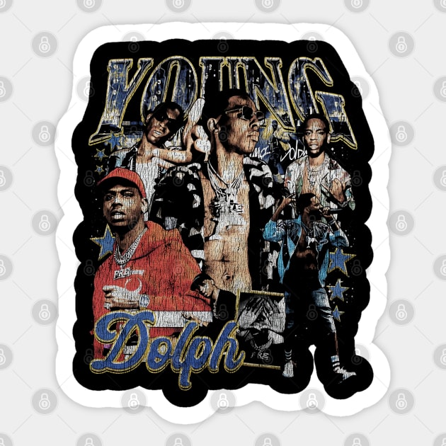 Young Dolphin Vintage - Young Dolph - Sticker | TeePublic