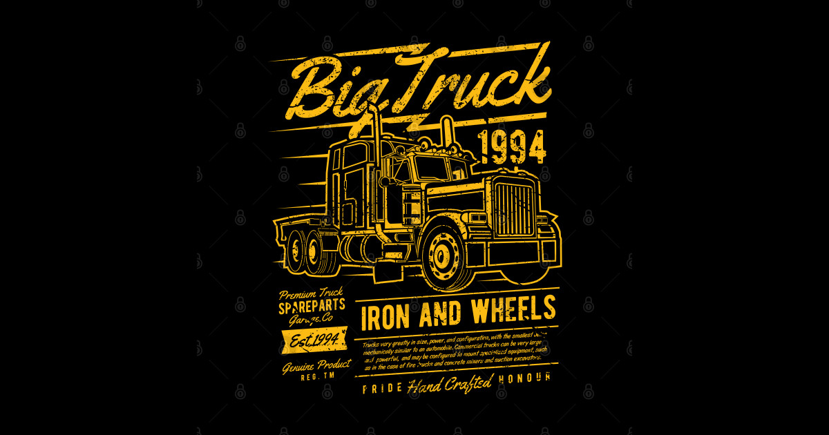 Big Truck Semi Iron And Wheels 1994 Auto Parts - Truck Semi - Posters ...