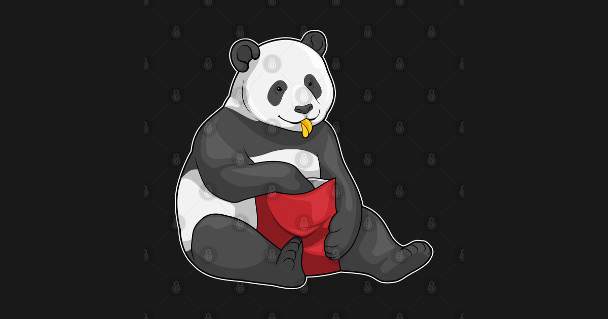 Panda Chips Bag of Chips - Panda - T-Shirt | TeePublic