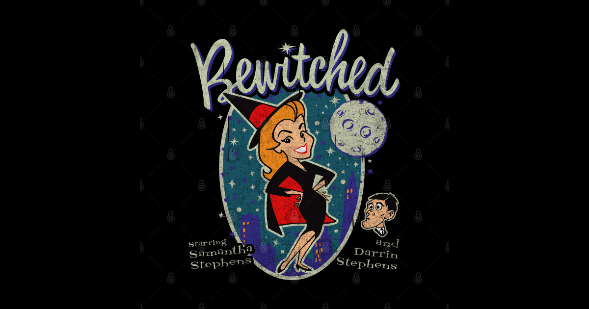 Bewitched With Darrin Vintage Worn - Bewitched - Sticker | TeePublic