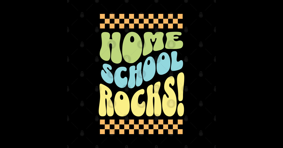 Home School Rocks-Back to School Groovy Pastel Design - Home School ...