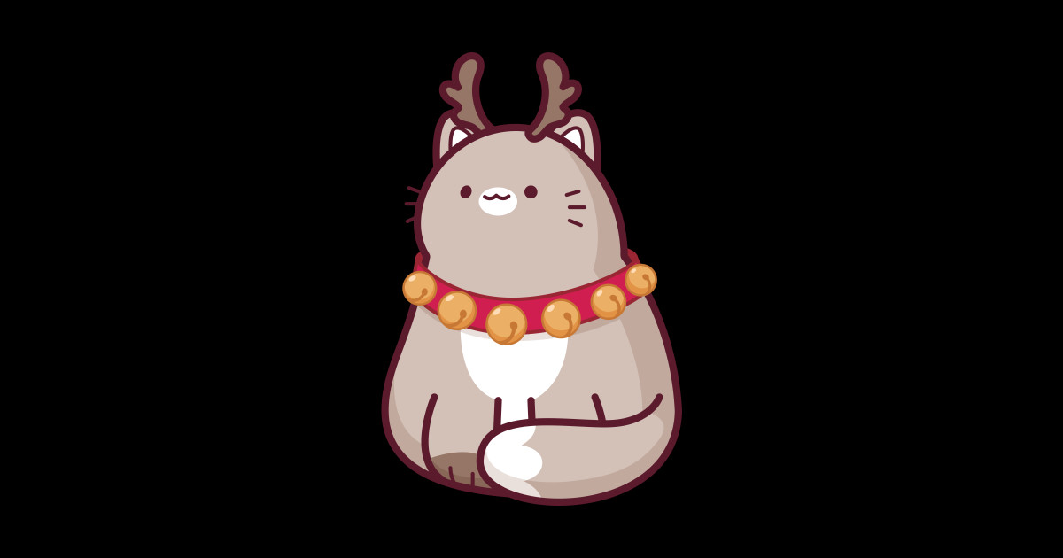 Reindeer Cat - Reindeer - Sticker | TeePublic