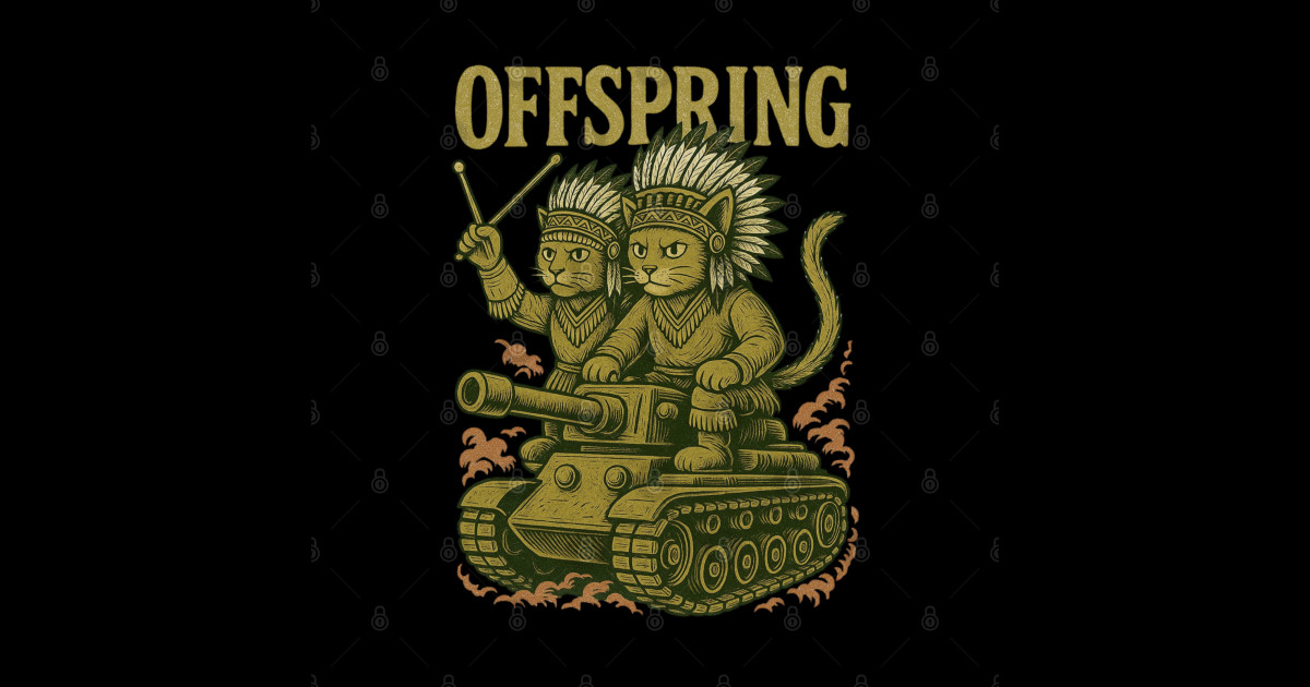 Offspring cat - The Offspring - Sticker | TeePublic