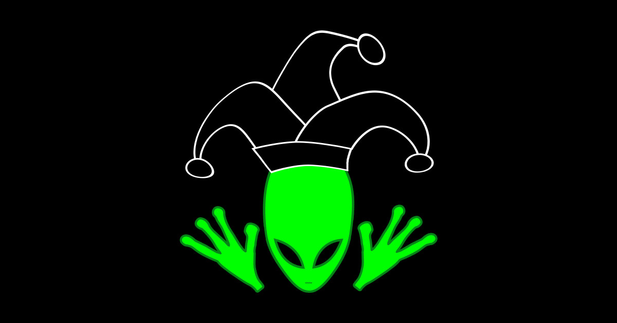 jester alien - Alien - Sticker | TeePublic