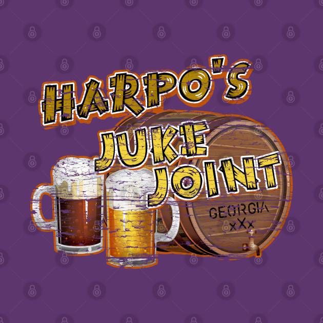 Harpo's Juke Joint, wooden sign distressed - The Color Purple - T-Shirt ...