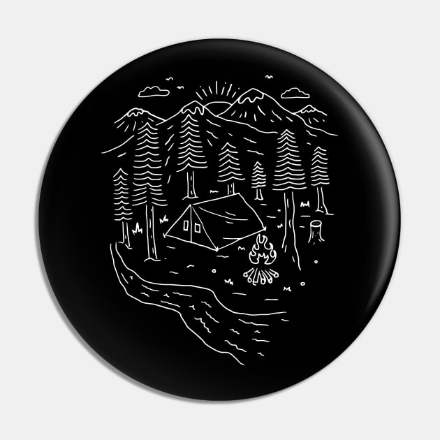 Let's Go Camping (for Dak) - Camp - Pin | TeePublic