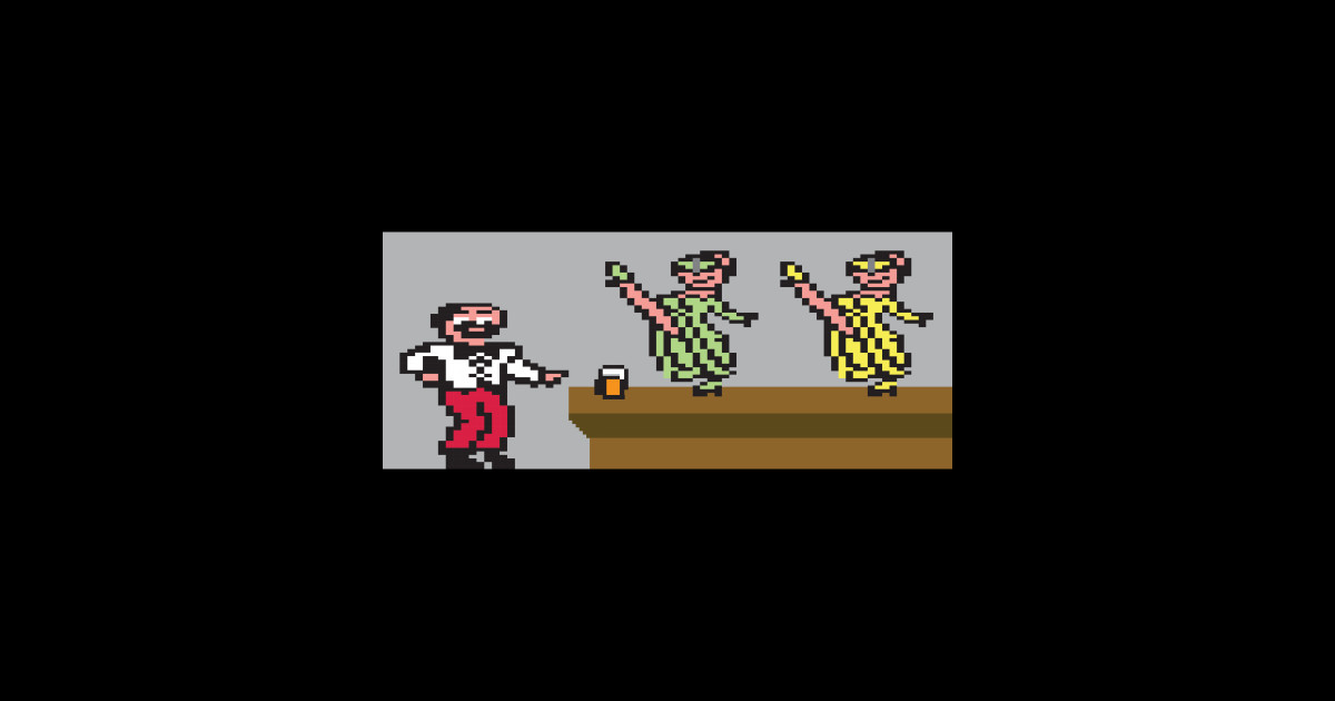 c64 8-Bit Tapper - C64 - Sticker | TeePublic