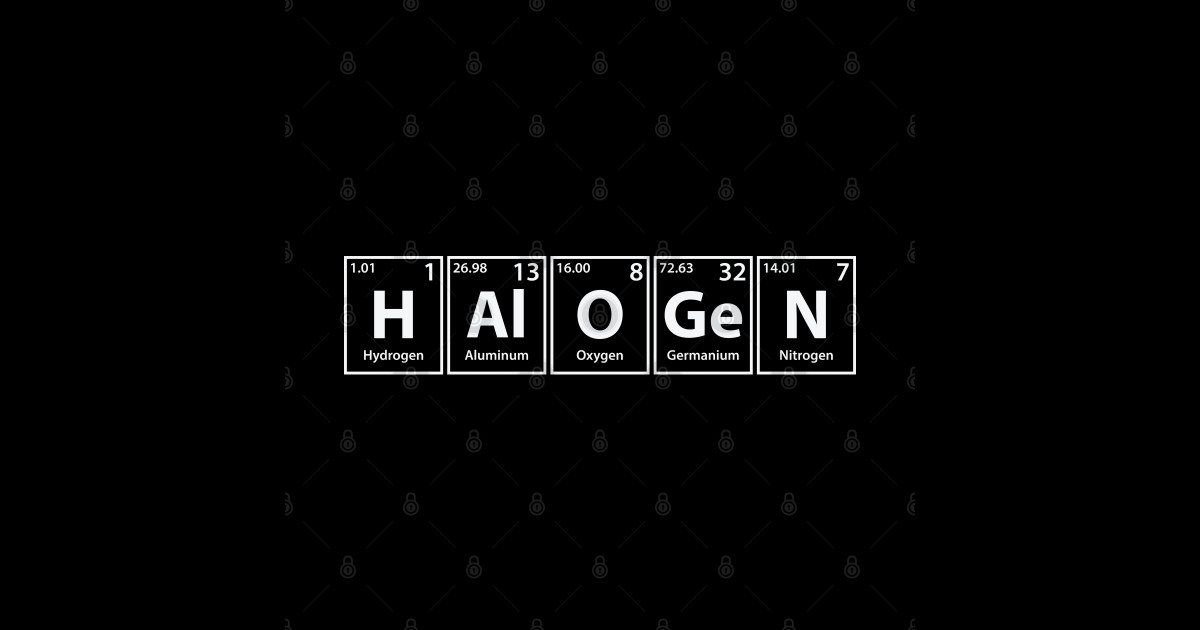 Halogen Elements Spelling - Halogen - Mug | TeePublic