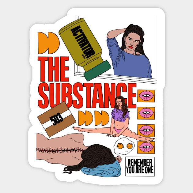 "The Substance" Poster - The Substance - Sticker | TeePublic