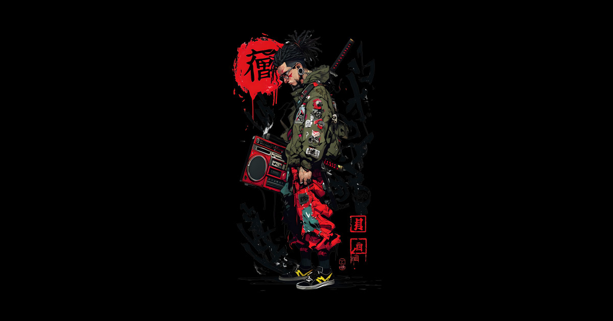 Urban Ronin – Samurai Beats & Street Vibes - Streetwear - Sticker ...