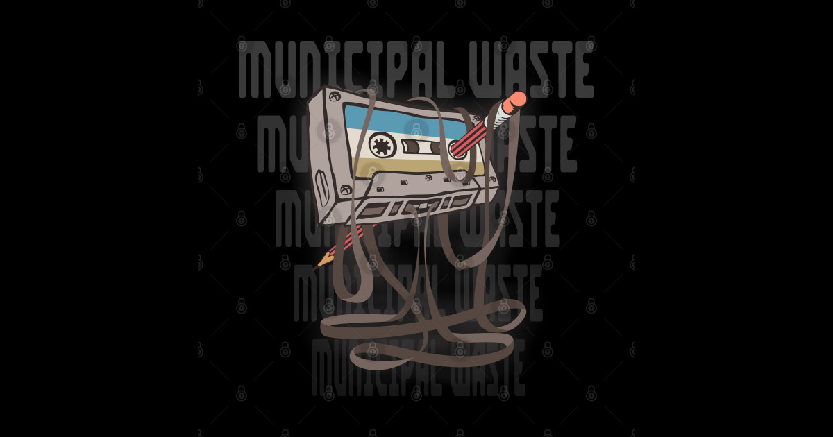 Municipal Waste Cassette - Musician - Sticker | TeePublic