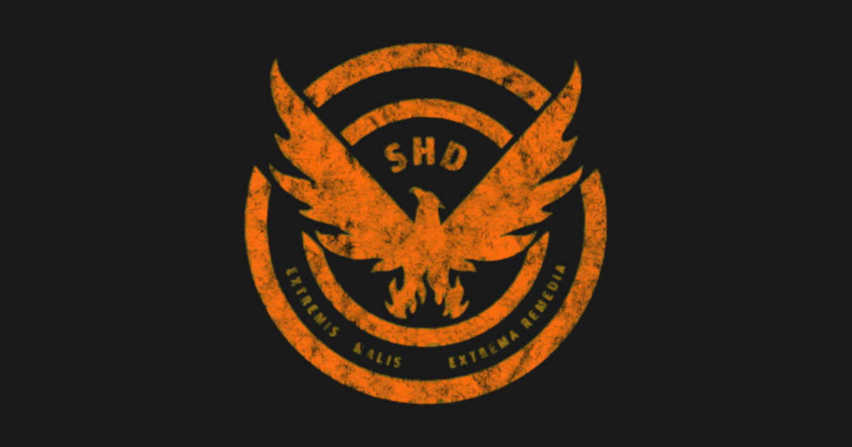 The Division Shd Logo Distressed Orange - The Division Shd Logo ...