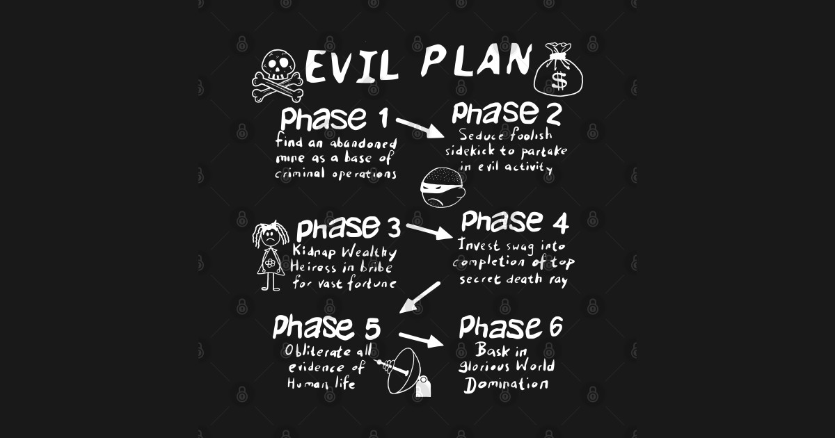 Evil Plan - Comic Books - T-Shirt | TeePublic