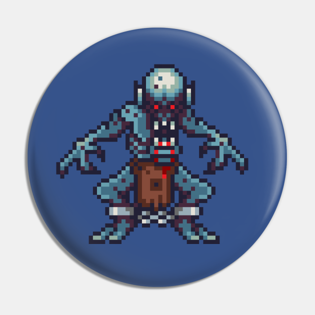 Ghoul pixel art - Ghoul - Pin | TeePublic