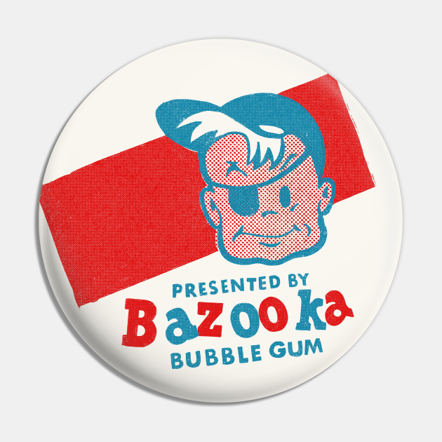 Vintage Bazooka Bubble Gum Design - Bubble Gum - Pin | TeePublic