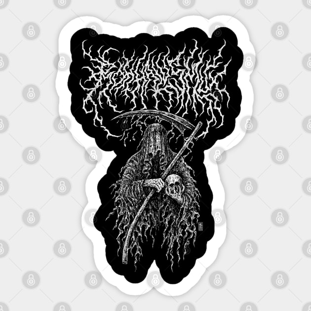Grim Reaper, Death Metal Design - Grim Reaper - Sticker | TeePublic