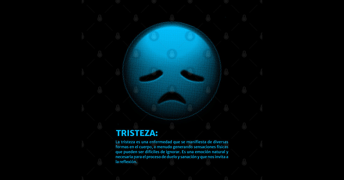 LAS EMOCIONES, TRISTEZA - Triste - Sticker | TeePublic