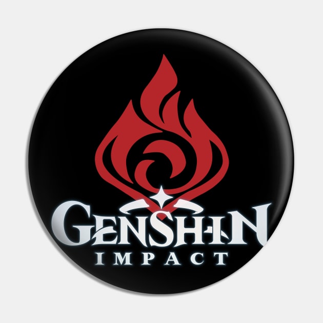 Pyro emblem genshin impact - Genshin Impact - Pin | TeePublic