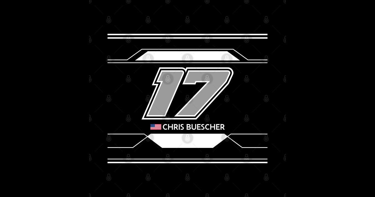 Chris Buescher #17 2023 NASCAR Design - Chris Buescher - Sticker ...