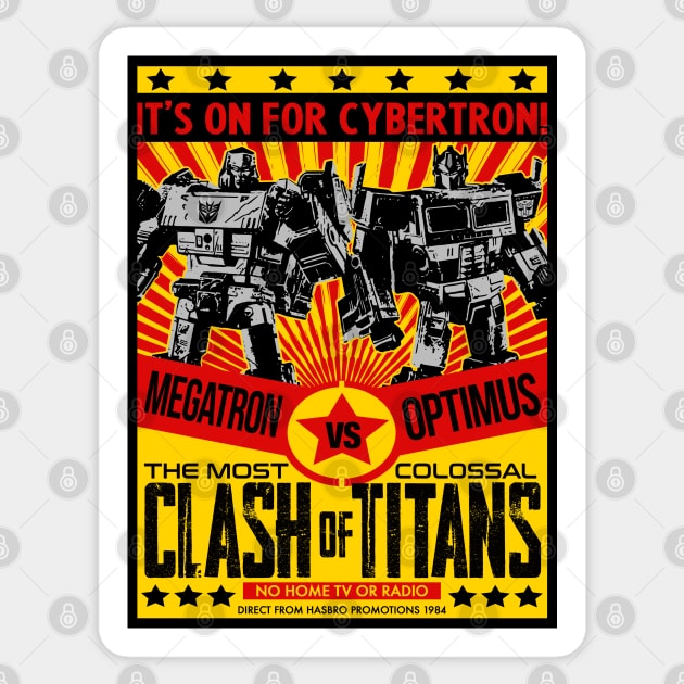 TRANSFORMERS FIGHT POSTER - 80s Cartoon Science Fiction Robots ...
