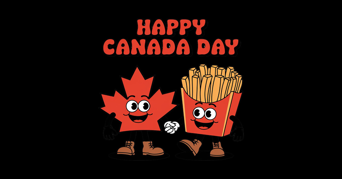 Happy Canada Day Funny Maple Leaf Canada Day - Happy Canada Day Funny ...