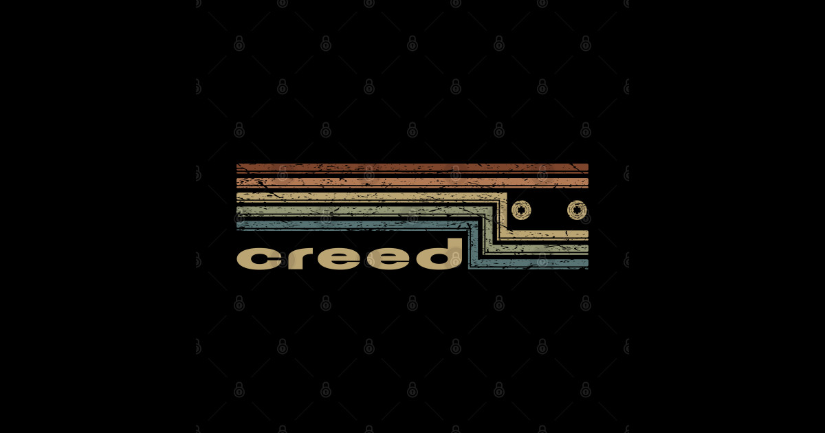 Creed Cassette Stripes - Musician - Sticker | TeePublic