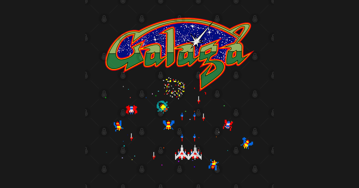 Galaga Retro 80's Arcade - Galaga - T-Shirt | TeePublic