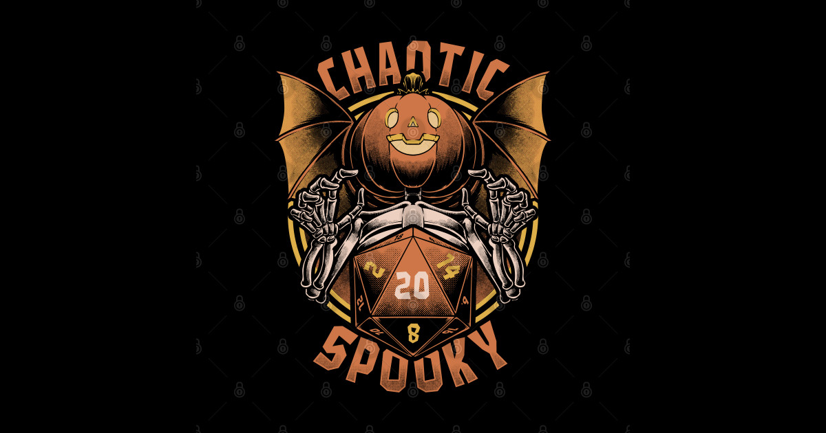 Chaotic Spooky Halloween RPG - Halloween - Posters and Art Prints ...