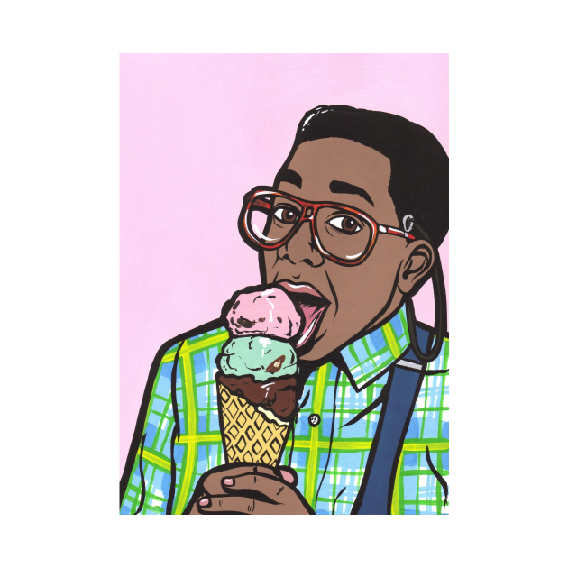 Steve Urkel Ice Cream - Celebrity - T-Shirt | TeePublic