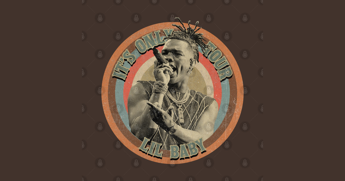 Lil Baby // Retro Vintage Look aesthetic art - Rapper Music - T-Shirt ...