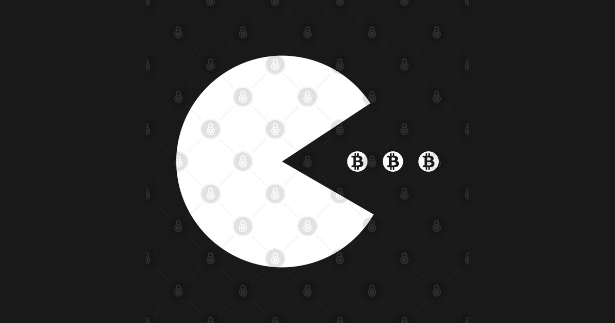 bitcoin retro pacman - Bitcoin - T-Shirt | TeePublic