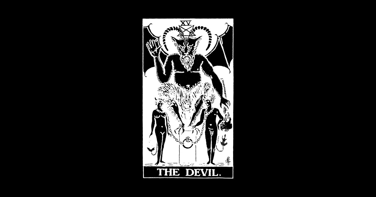 The Devil Tarot Card Shirt Tarot Card 15 XV - The Devil Tarot Card ...